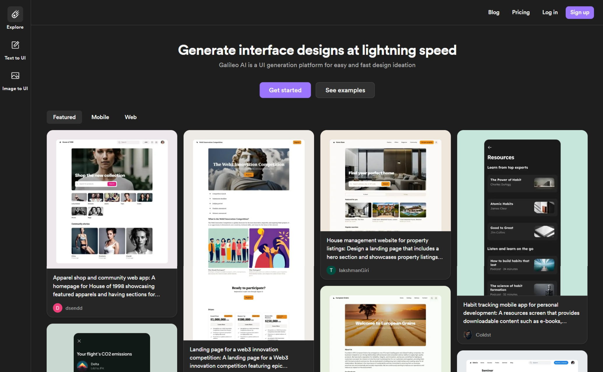 瞬時にUIを生成するAIツール「Galileo AI(ガリレオAI)」を実際に触ってみた | EXPERIENCE+ | 電通デジタル